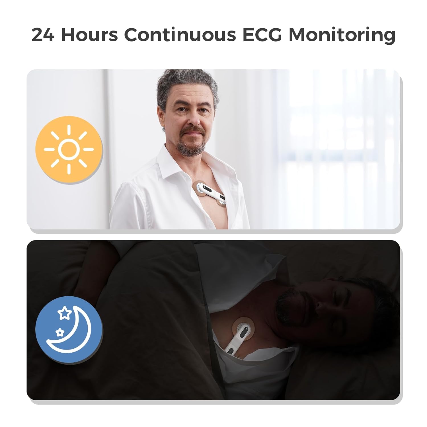 قیمت و خرید دستگاه مانیتور ECG آنالیز هوش مصنوعی با صفحه OLED ECG ساعته 24 بلند مدت Wellue ER1 ...