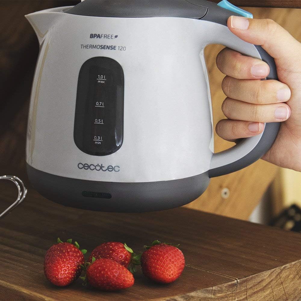 قیمت و خرید کتری Cecotec ThermoSense 120، ظرفیت 1 لیتر، استفاده بی سیم با پایه 360 درجه، فیلتر ...